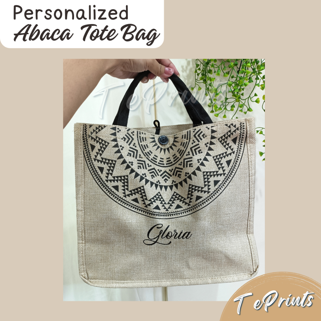 Personalized Native Abaca Bag / FREE SCARF / Tote Bag | Shopee Philippines