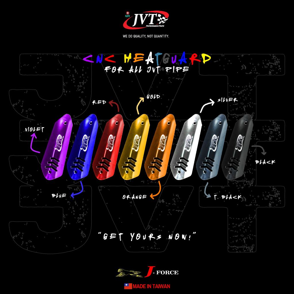 JVT CNC ALLOY HEAT GUARD/ HEATGUARD FOR JVT PIPE ORIGINAL 1PC | Shopee ...