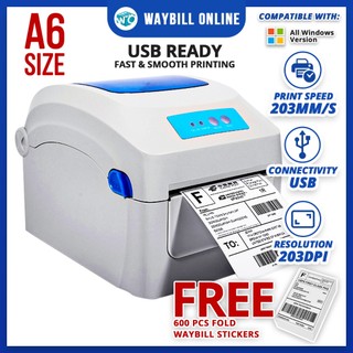 GP1324D GPrinter Waybill Printer Thermal A6 Barcode Label FREE 600pcs ...