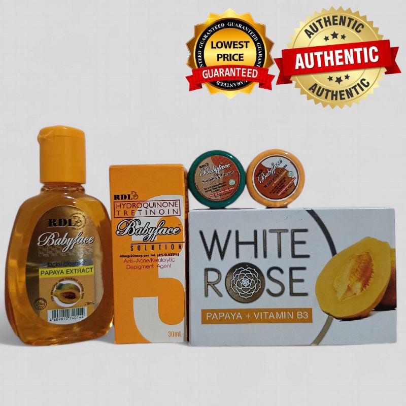 RDL SET with WHITE ROSE for Glass Skin and Acne Skin | Shopee Philippines