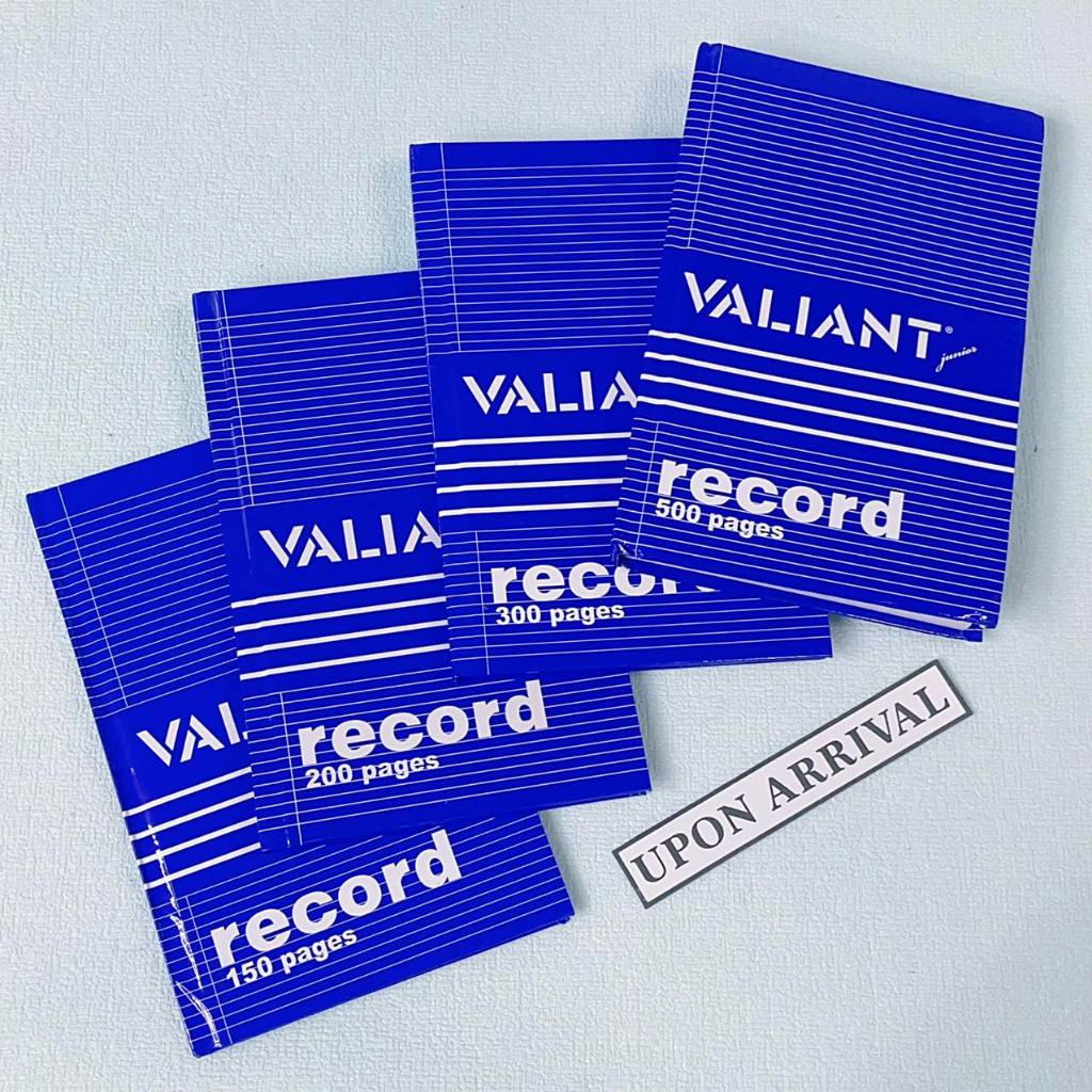 Valiant Big Record Book Notebook Big Hard Cover 150/200/300/500 Pages ...