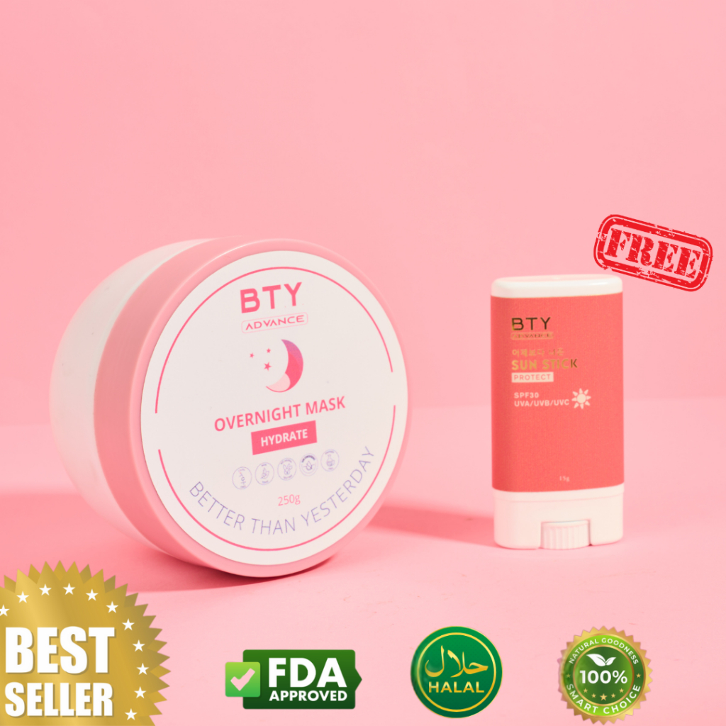 BTY Advance Overnight Mask 250g with Free Sunstick | Shopee Philippines