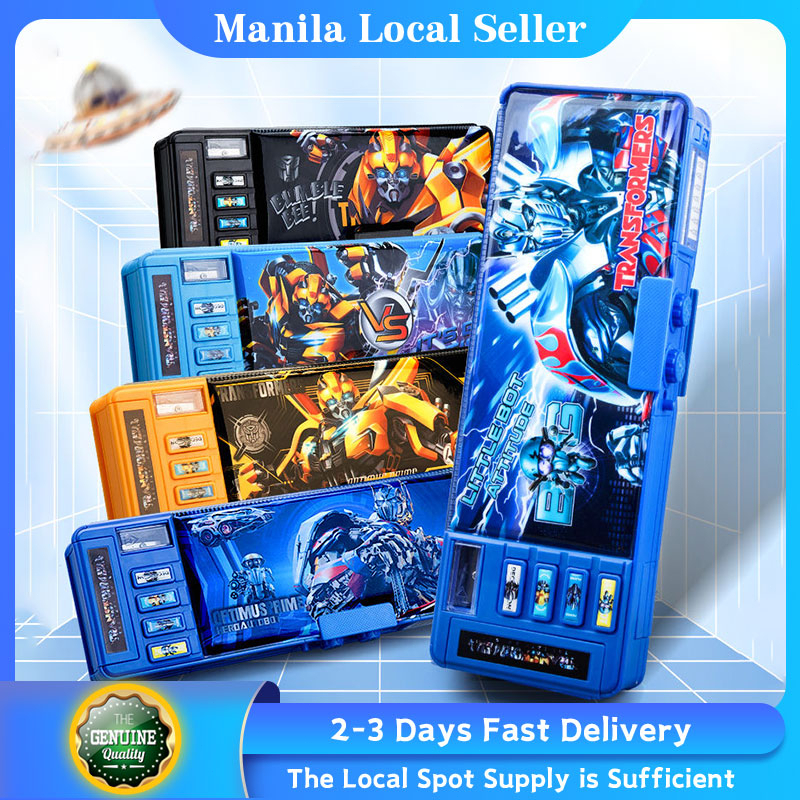 Transformers large capacity pencil case stationery Bumblebee Optimus ...