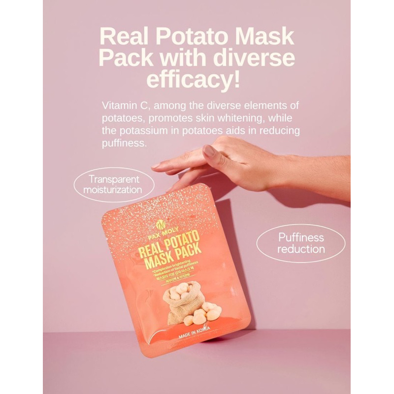 Pax Moly Real Potato Mask Pack (Korea) | Shopee Philippines