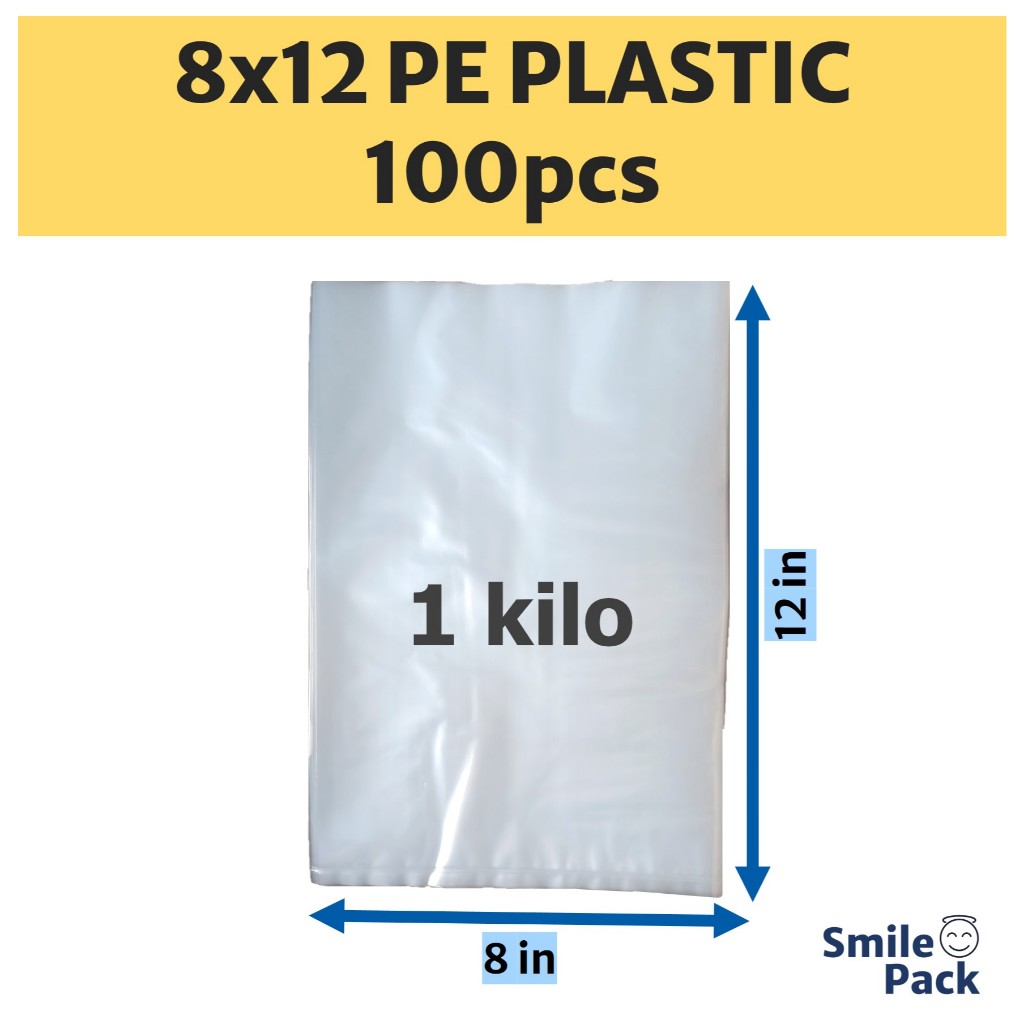100pcs 8x12 PE Plastic Supot Bag for 1 Kilo | Shopee Philippines