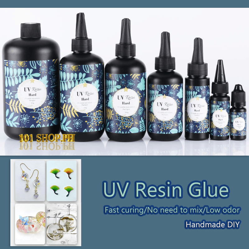 200g Hard UV Resin Glue Crystal Clear Ultraviolet Curing Epoxy Resin Jewelry Making Crystal glue ...