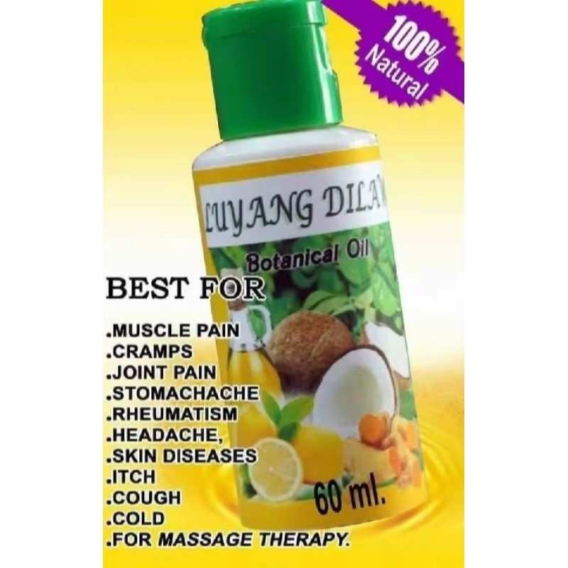 Botanical Luyang Dilaw Oil 60 ML (yellow cap or green cap) | Shopee Philippines