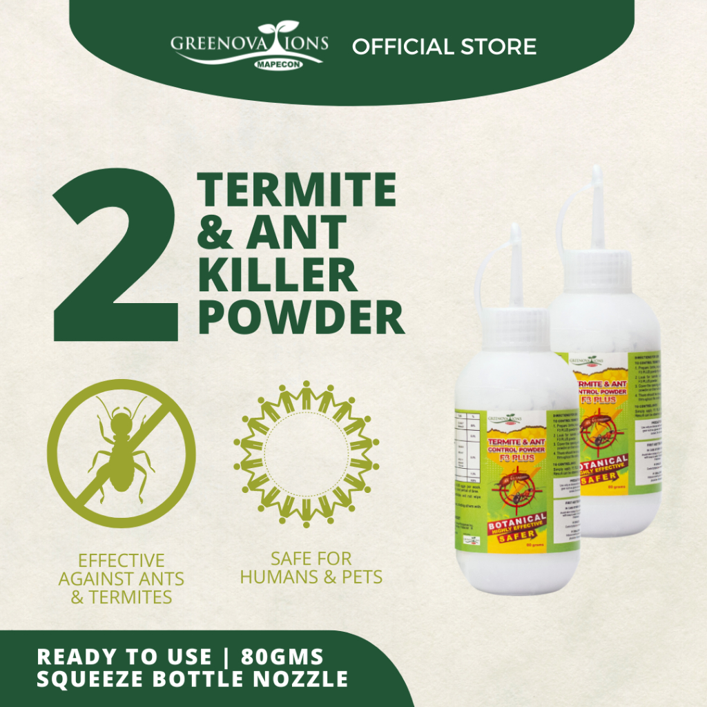 MAPECON GREENOVATIONS F3Plus Termite and Ant Killer Powder [BUNDLE OF 2 ...