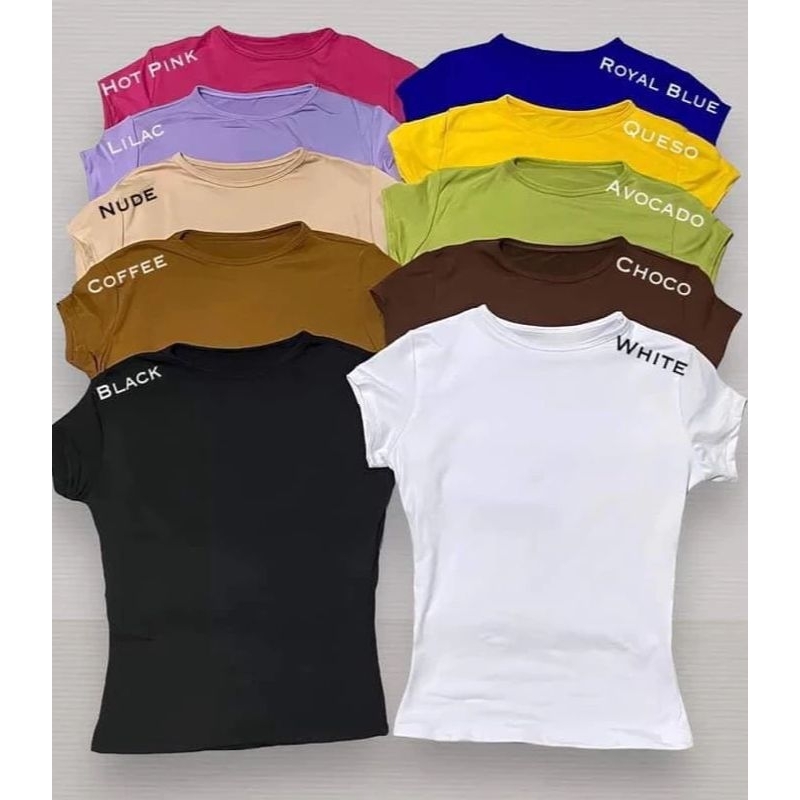 Roundneck Basic Double Lining Full Length | Shopee Philippines