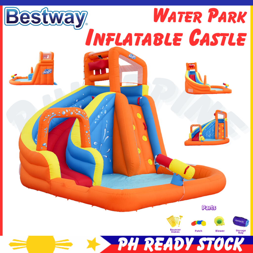 【READY STOCK】 Bestway Inflatable Castle Water Park Kids Bounce House ...
