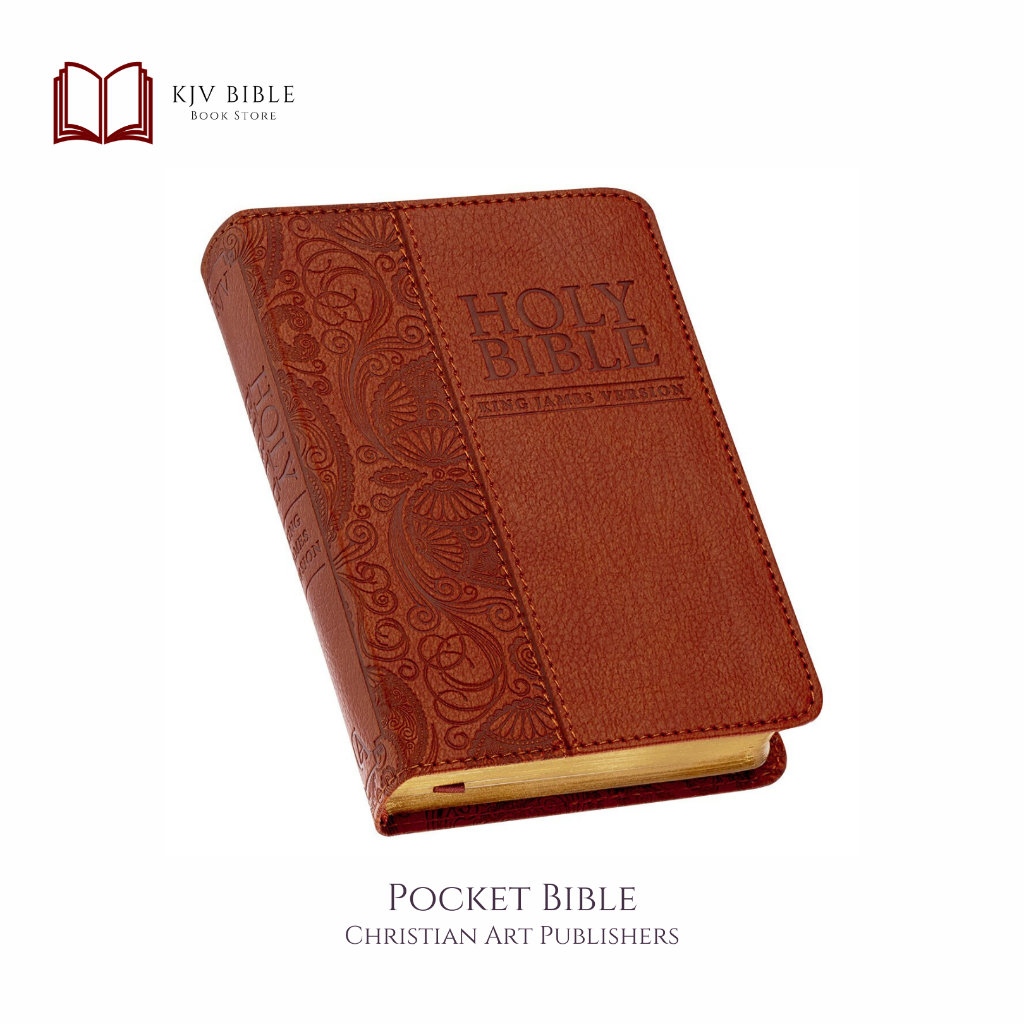 KJV014 | King James Version Pocket Bible Tan Faux Leather | KJV Holy ...