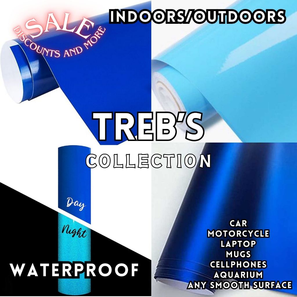 blue sticker motorcycle car motor stickers vinyl decal decals bike diy ...