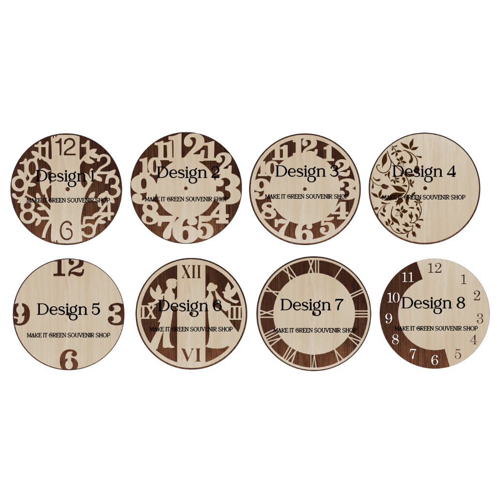 Double Layer-BLANK LASER CUT CLOCKS (NO MECHANISM) Please read before ...