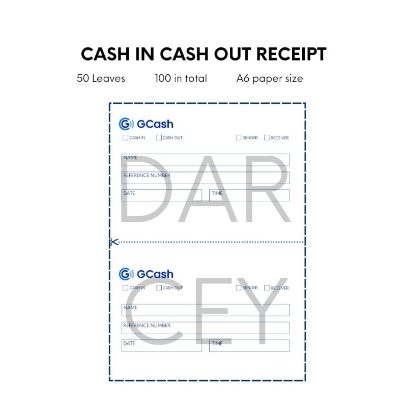 Gcash Form 100 sheet | Shopee Philippines