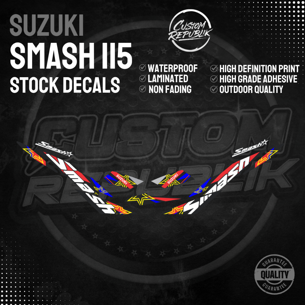 Smash 115 Stock Decals Set | Shopee Philippines