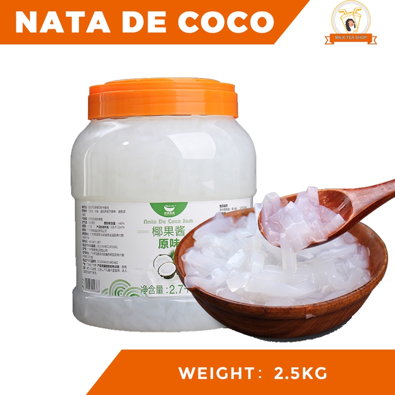 Nata De Coco Jam Coconut Jelly For Milk Tea Pearl Sago QQ Boba 2.5kg ...