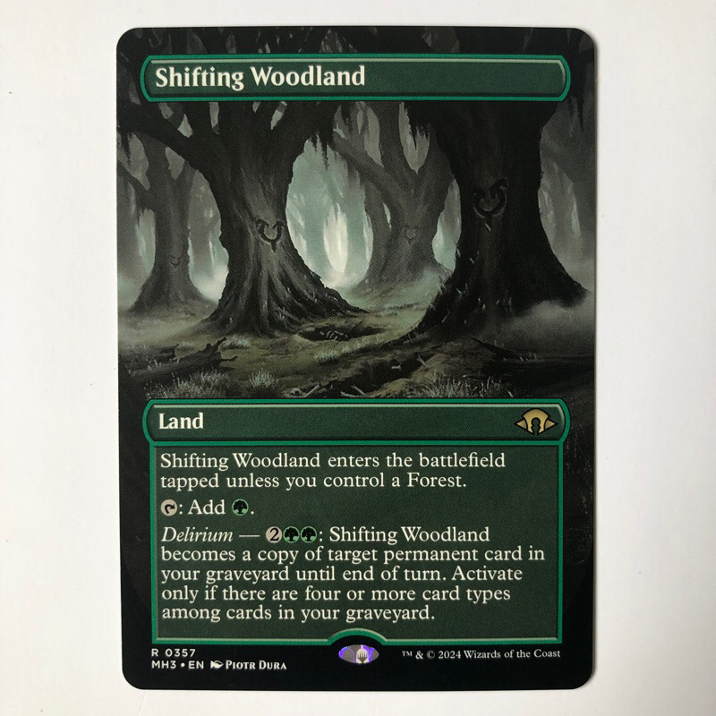 MTG Proxy Playtest Card - Shifting Woodland (MH3) Borderless | Shopee ...