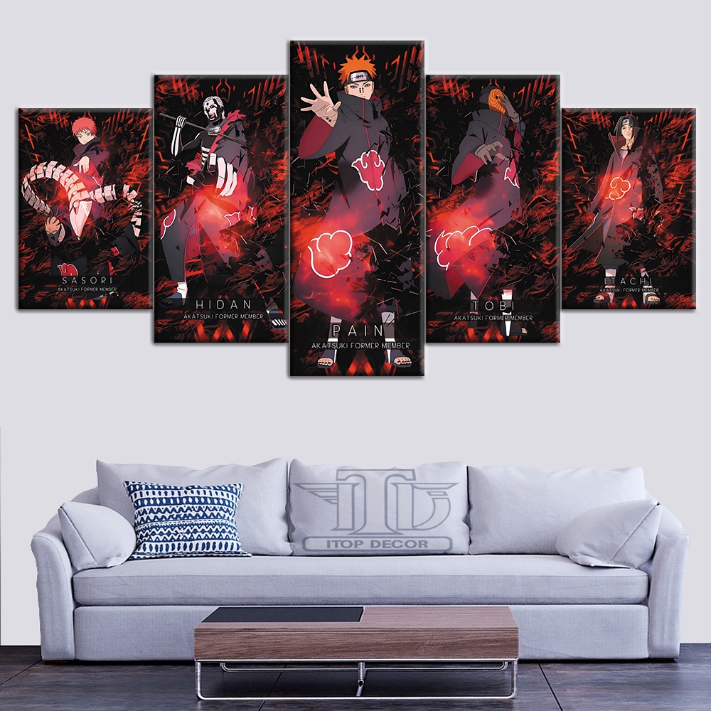 5pcs Anime Naruto Wallpaper Home Wall Decor Poster HD Waterproof ...