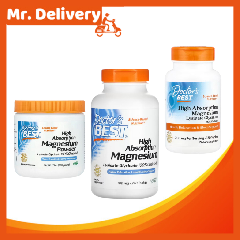 Mr Delivery | Doctor's Best High Absorption Magnesium, Muscle ...