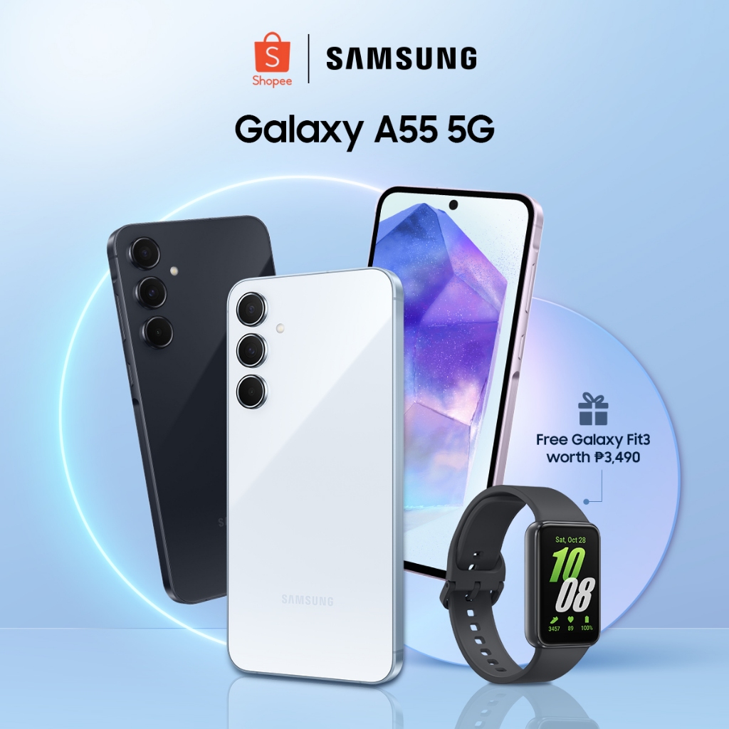 Samsung Galaxy A55 5G 8/256GB with Free TA + Galaxy Fit3 Bundle ...