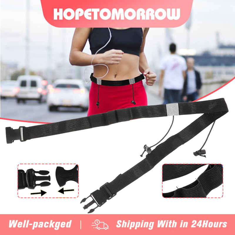 Race Number Bib Belt Marathon Running Belt, with 6 Gel Loops ...