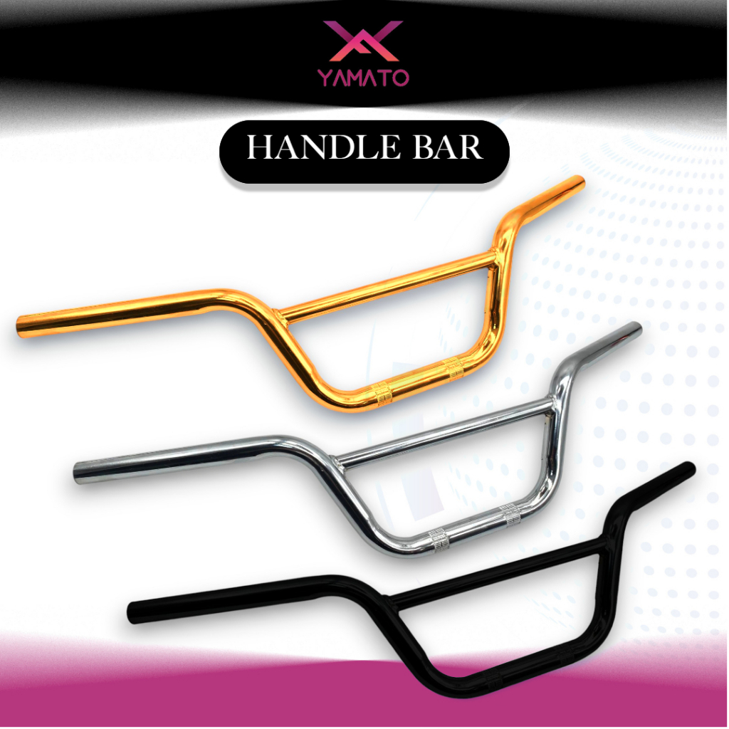 YAMATO MOTORCYCLE TMX XRM BAJAJ HANDLE BAR BLACK/SILVER/GOLD/2TONE ...