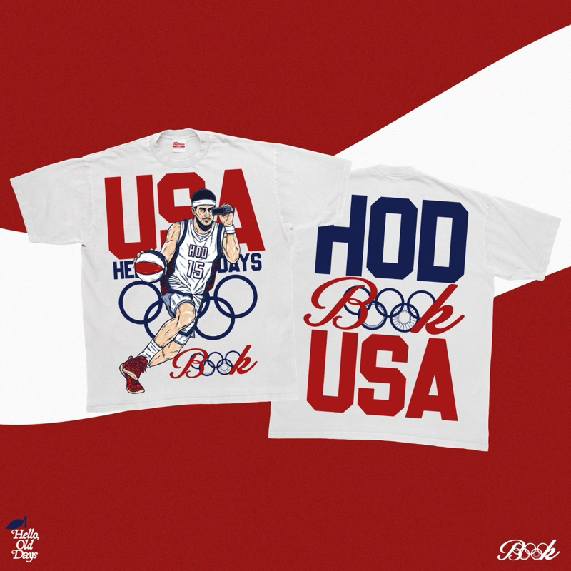 HOD - BOOKER FOR USA - DEVIN BOOKER TEAM USA TEE - HELLO, OLD DAYS ...