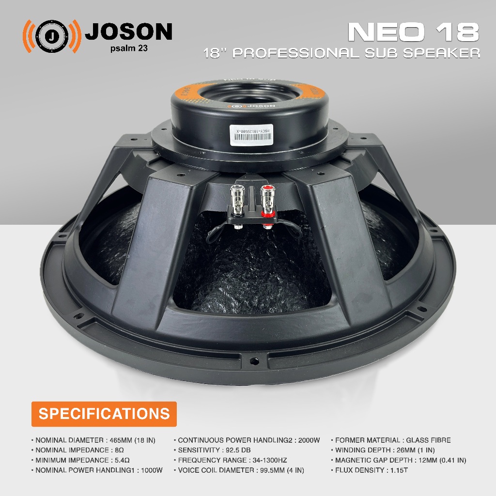 Joson NEO 18 Professional Sub Speaker | Shopee Philippines