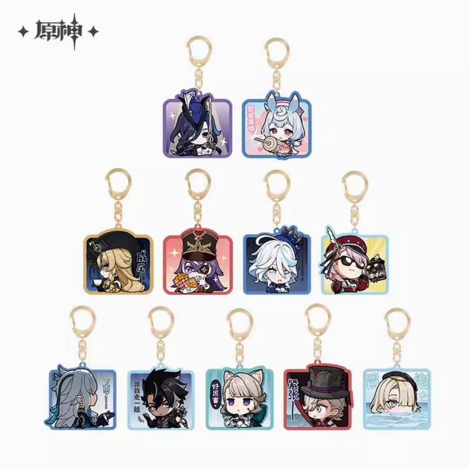 [Official Genshin Impact] Emoticon Series Chibi Keychains | Shopee ...