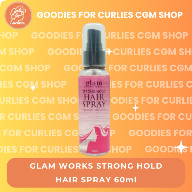 Glam Works Strong Hold Hair Spray 60ml CGM Approved | Shopee Philippines