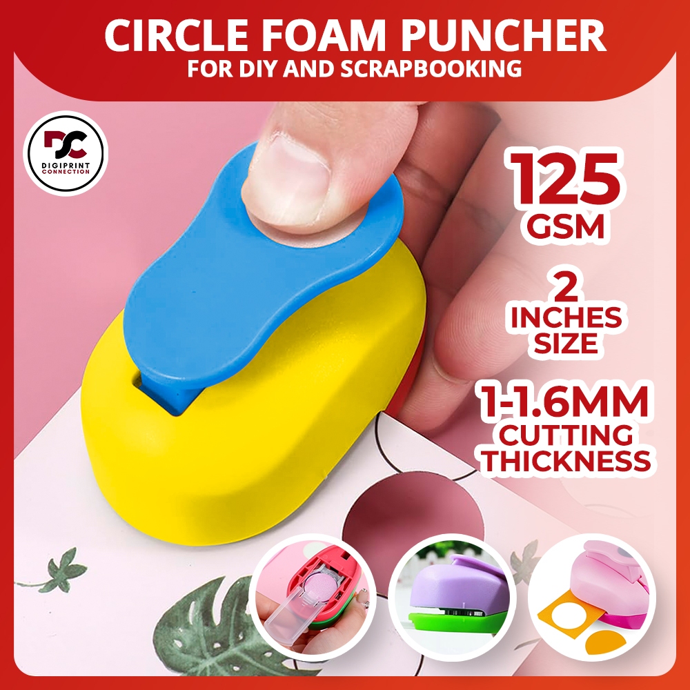 Circle Puncher for DIY and Scrapbooking 1"/1.5"/2" Round Foam Puncher ...