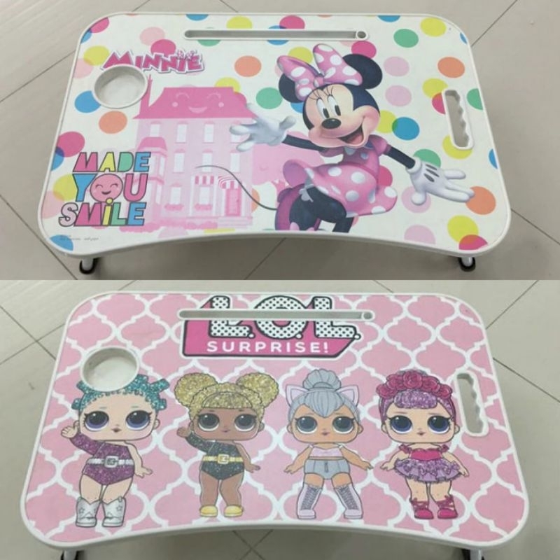 LOL Girls Folding Table Portable Character Minnie Mouse | Shopee ...
