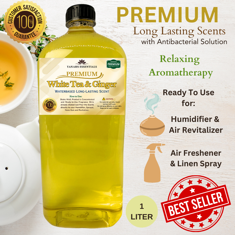 PREMIUM 1L Long Lasting Scents Water Based Essential Oil for Humidifier ...