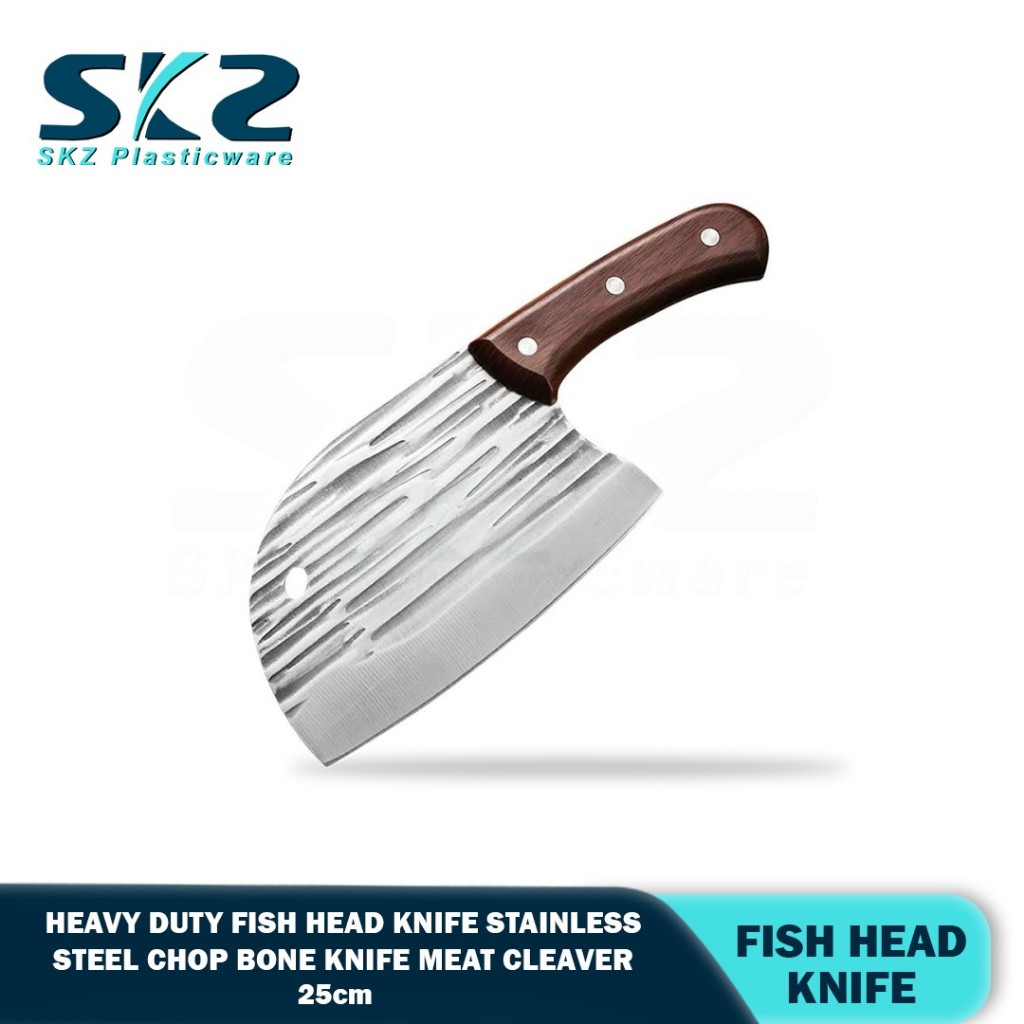 SKZ Traditional Handmade Forged Kitchen Knife Hammer Stainless Steel ...