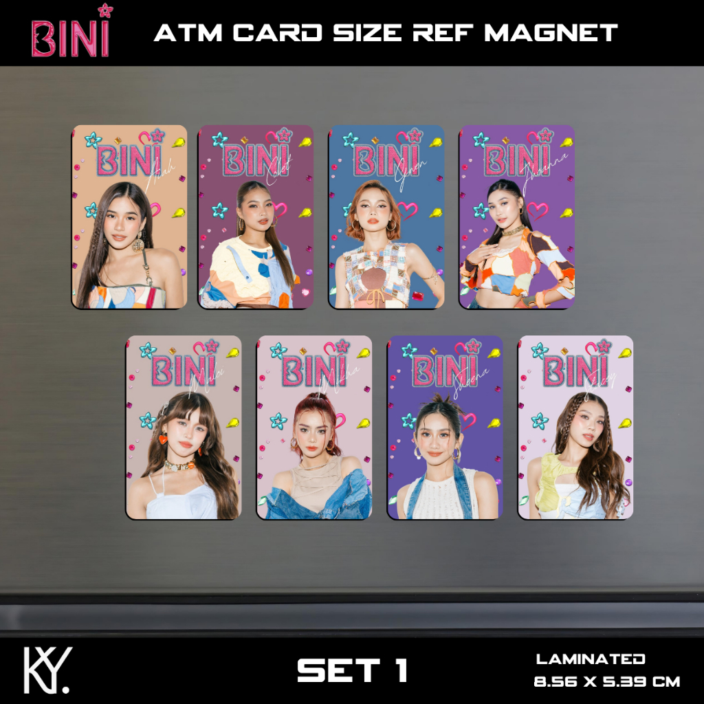 KI.YA BINI ATM Card Size Ref Magnet SET |Decor |Waterproof |Premium ...