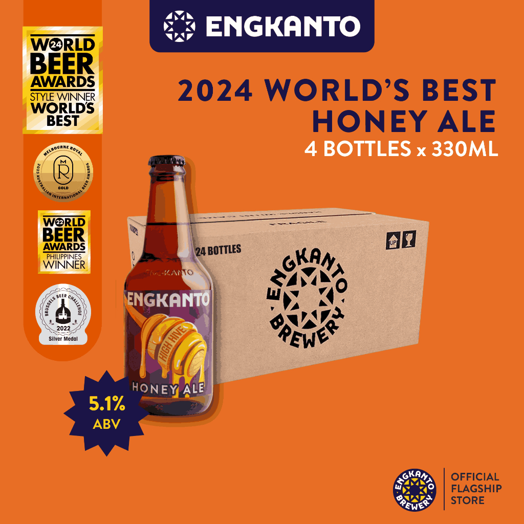 Engkanto High Hive Honey Ale Case Local Craft Beer 5.1% ABV | World's ...