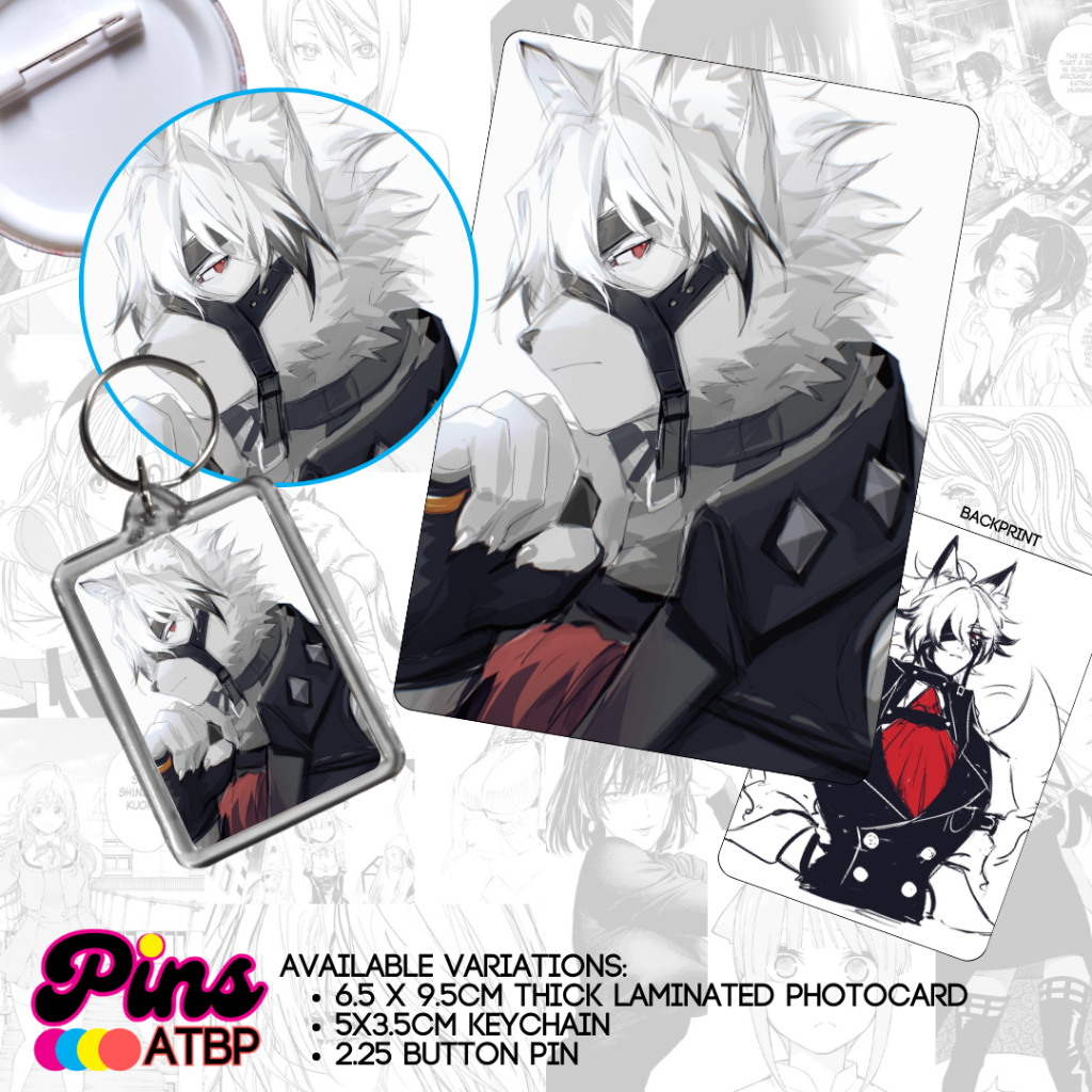 Von Lycaon Zenless Zone Zero Anime Collectible Photocard Button Pin ...
