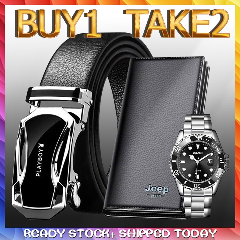Men's Automatic belt buckle High-end soft leather built Belt for Men ...