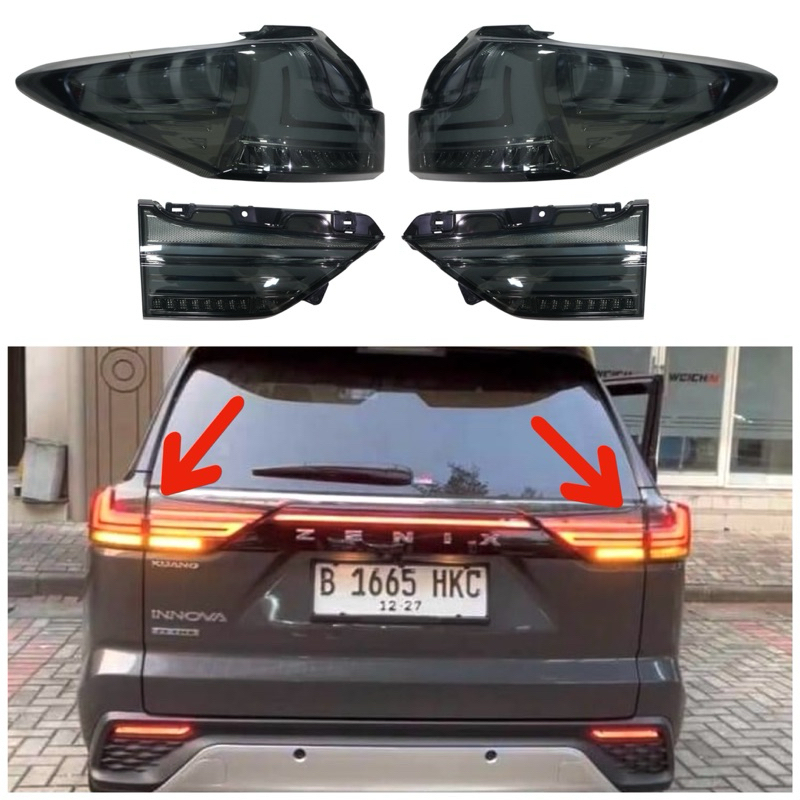 Toyota Zenix V Q Hybrid 2023 to 2024 LED Tail Light Upgrade Smoke Set ...