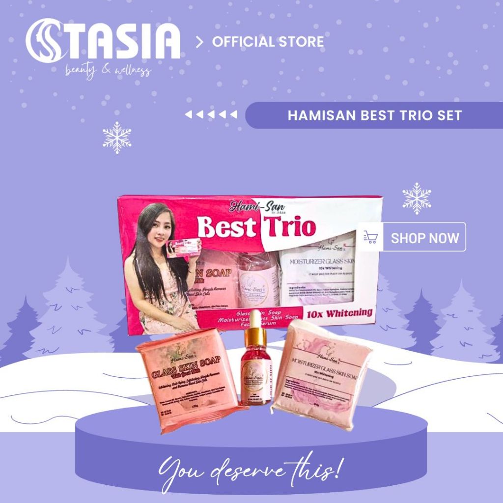 Hamisan Trio Set (Moisturizer Soap, Glass Skin Soap, 15ml Serum) Hami ...