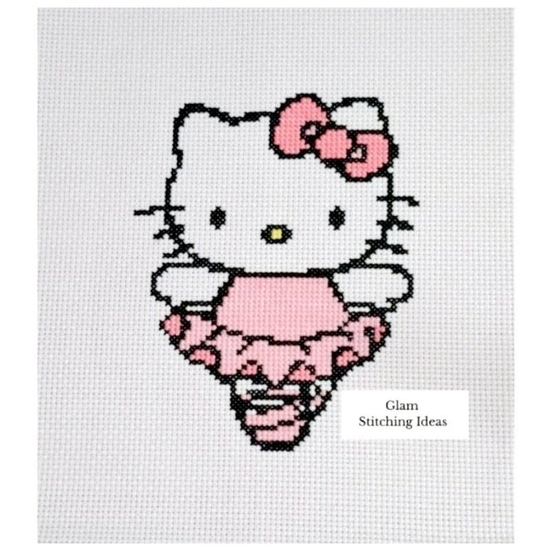 Hello Kitty Ready-made/Handmade Crossstitch/Embroidery | Shopee Philippines