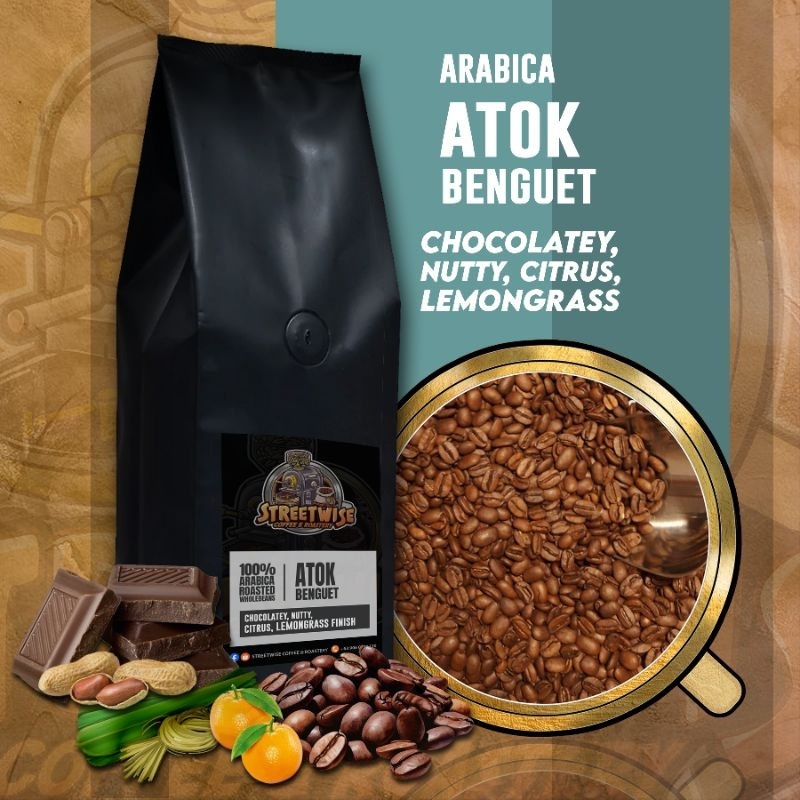 COFFEE ARABICA - Atok Benguet Arabica Roasted Whole Beans (1kg ...