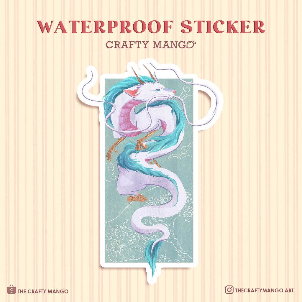 Haku Sticker | ghibli anime chibi cute laptop waterproof vinyl sticker ...