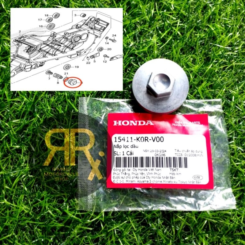 GENUINE COVER OIL FILTER PCX 160 ADV 160 CLICK 160 AIRBLADE 160 ...