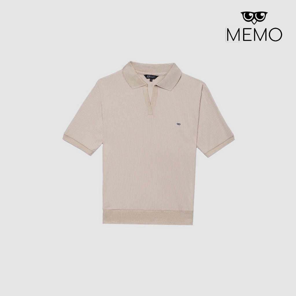 Memo Textured Polo For Women (Taupe) | Shopee Philippines