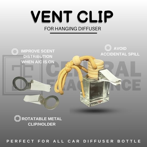 Vent Clip / Holder for Hanging Diffuser Bottle / Car Vent Clip (White ...
