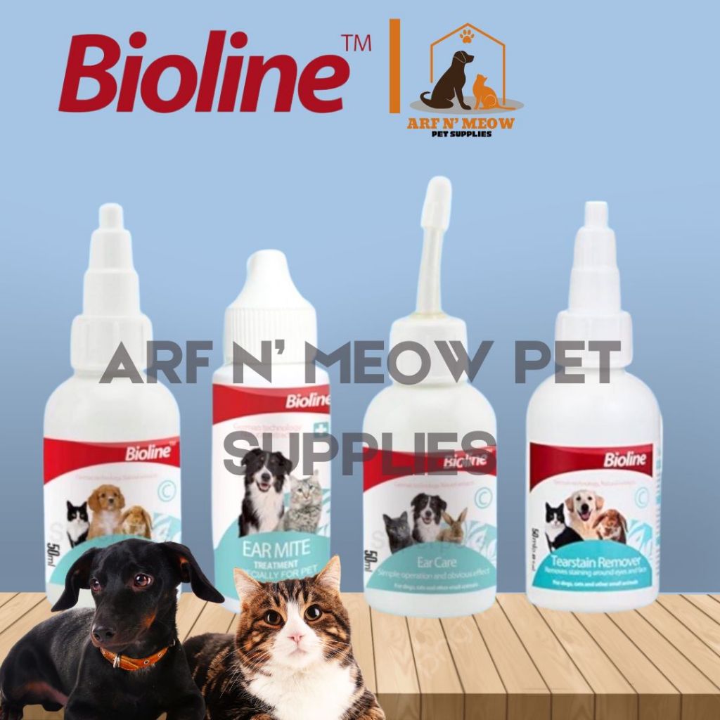 50ml Eye Ear Drops Tear Bioline Care Tear Stain Pet Wipes Pet Care Dog ...