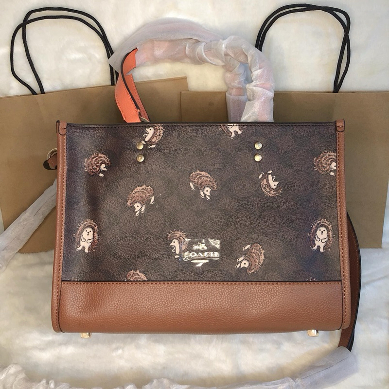 COACH Dempsey totebag with Sling Fasion 30cm | Shopee Philippines
