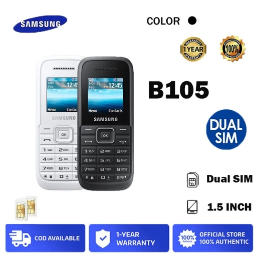 Original Samsung B105e Keypad cellphone Keypad Phone Backup Cellphone ...