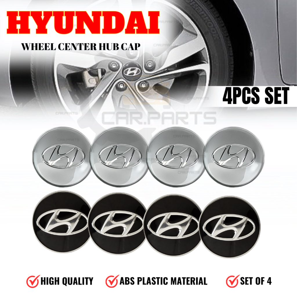 CP 2”/2.5” HYUNDAI Logo Car Wheel Center Hub Cap Sticker Emblem ...